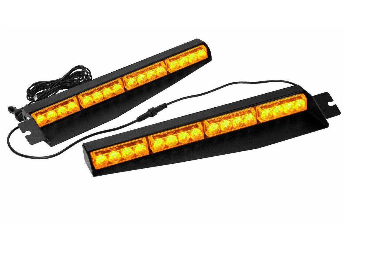 Amber 17" 32 LED Emergency Strobe Warning Flashing Lamp – GENSSI