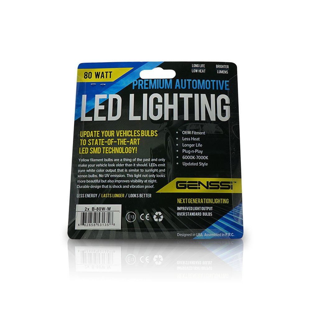 80W LED bulbs Compatible With Polaris OEM ATV 27W Low Beam Headlight B ...