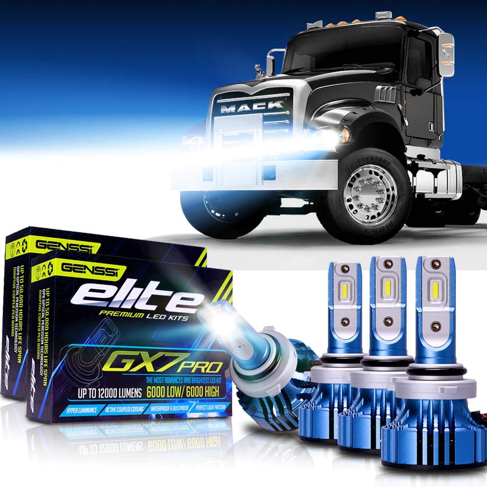 LED Replacement Bulbs Low Beam and High Beam Compatible with Mack ...