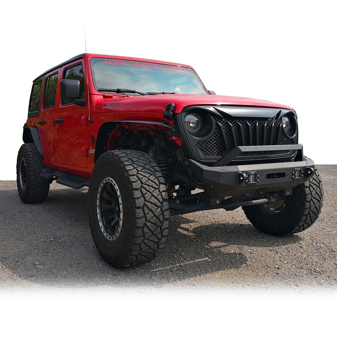 Steel Flat Top Metal Fender Flares for Wrangler JL JLU 2018+ – GENSSI