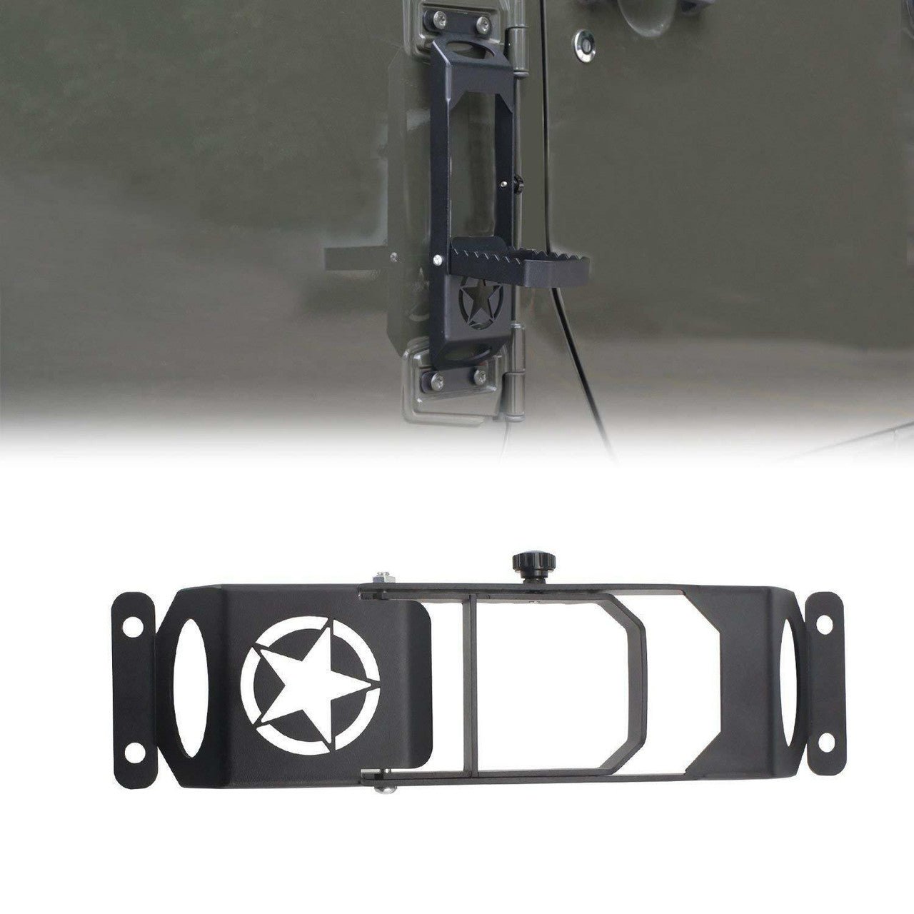 Door Hinge Step Metal Folding Foot Peg For Jeep Wrangler JK 2007+ Pair ...